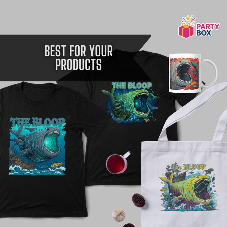 The Bloop PNG Bundle: Mythical Sea Creature Digital Art (4000x4000px ...