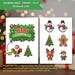 Merry Christmas Cake Topper | DIY Printable Holiday Decoration (digital ...