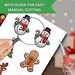 Merry Christmas Cake Topper | DIY Printable Holiday Decoration (digital ...