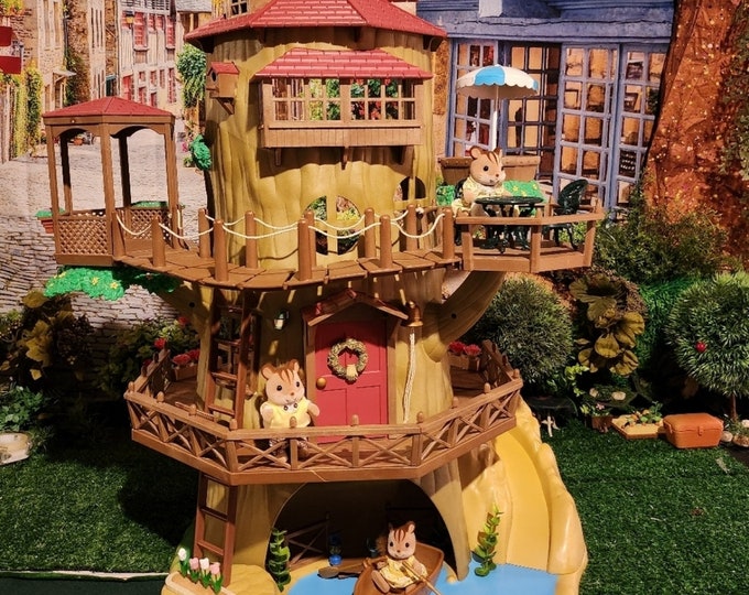 Calico Critters Old Oak Hollow Treehouse Bundle Etsy