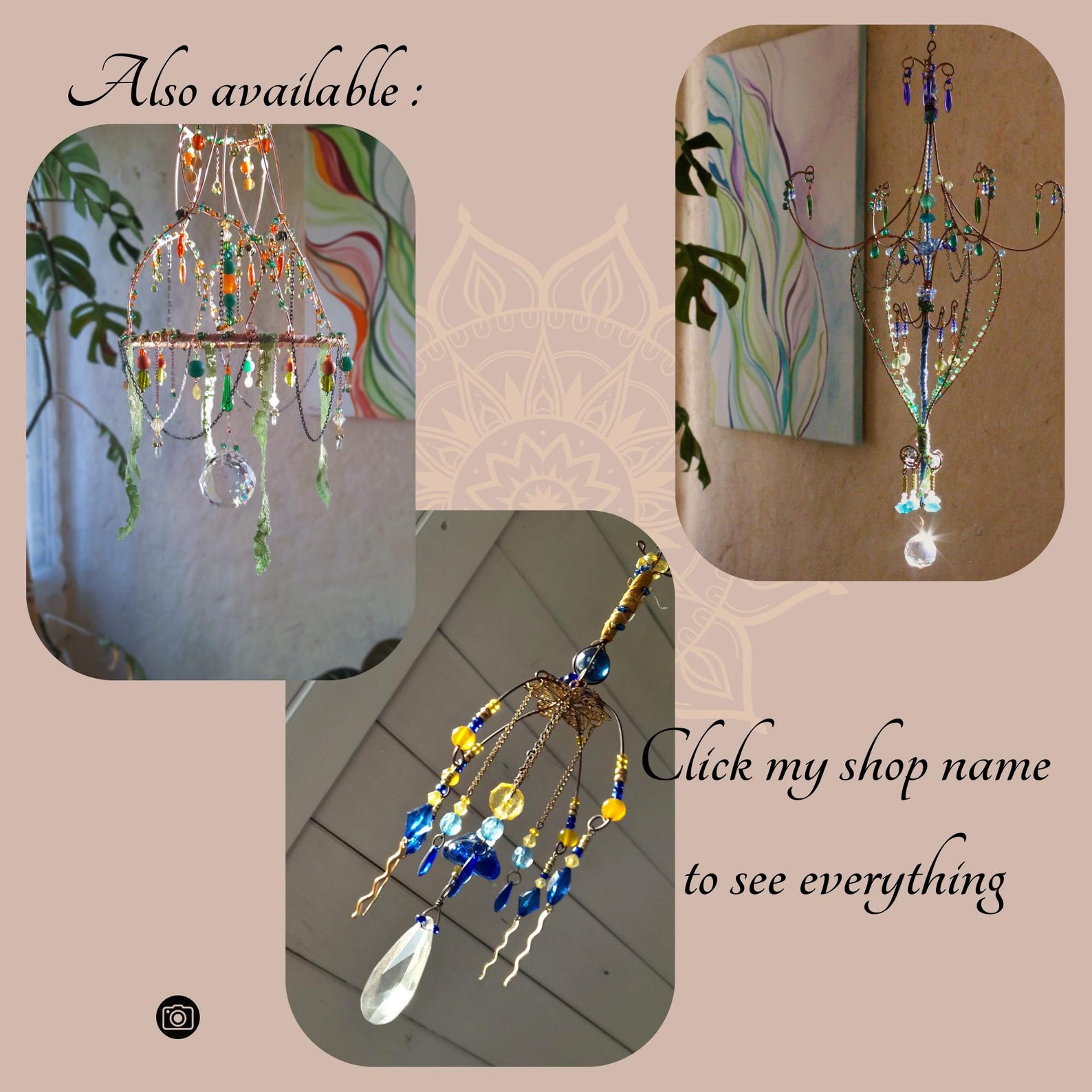 Cottagecore Decor Crystal Chandelier Ornament, Coquette Room Styling ...