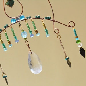 Home Protection Amulet, Wire Sun Catcher, Beaded Wall Decor ...