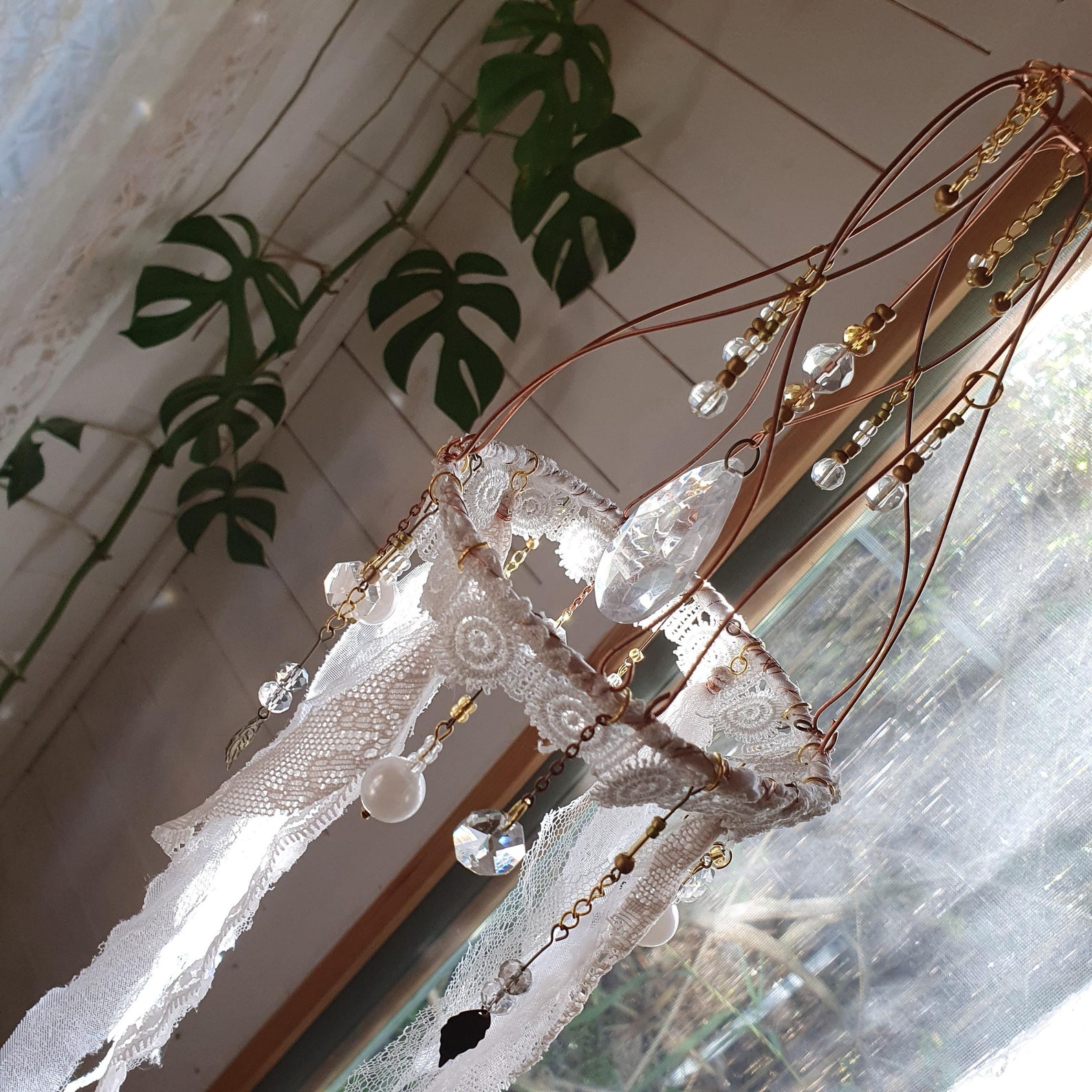 Cottagecore Lacy Chandelier, Wedding Entrance Backdrop Aisle Decor ...