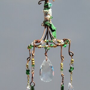 Whimsical Car Crystal Suncatcher, Cottagecore Art Chandelier, Rearview ...