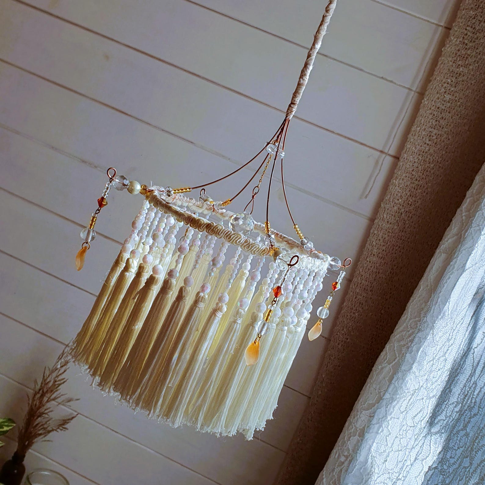 Cottagecore Decor Crystal Chandelier Ornament, Coquette Room Styling ...