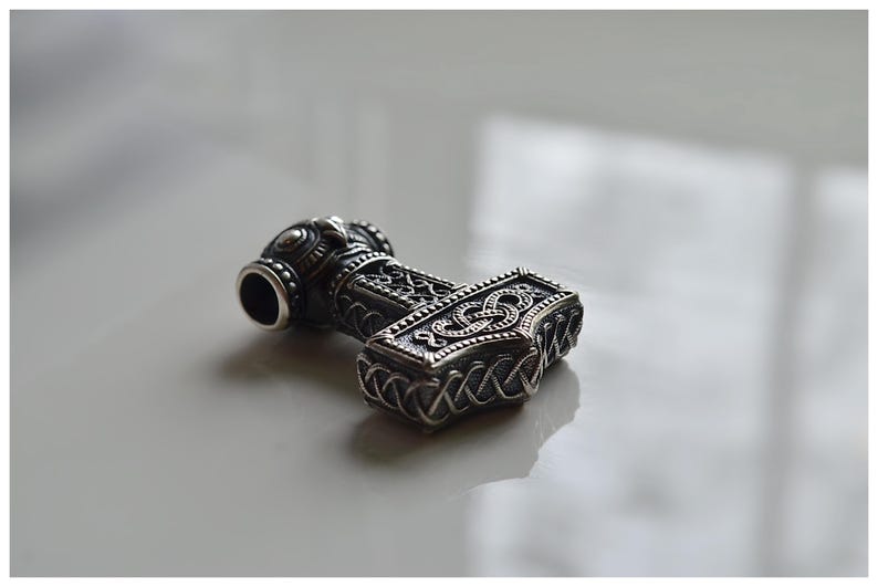 Odeshog Thor's Hammer Pendant: Viking Mjolnir Amulet - Etsy