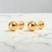 14K Gold Ball Stud Earrings • Solid Gold Round Ball Earrings ...