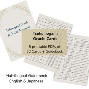 Printable Oracle Cards – Japanese Folklore Spirit Deck (32 Cards ...