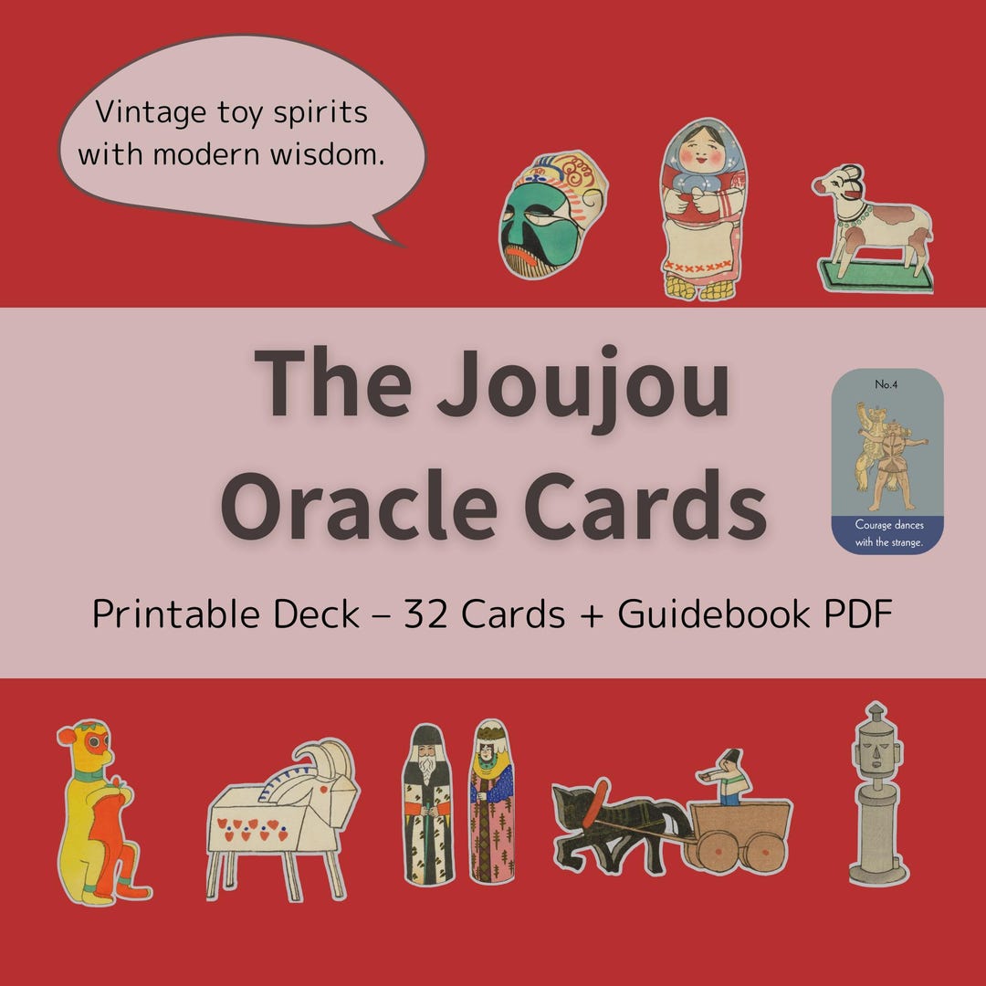 Printable Oracle Cards – Japanese Folklore Spirit Deck (32 Cards ...