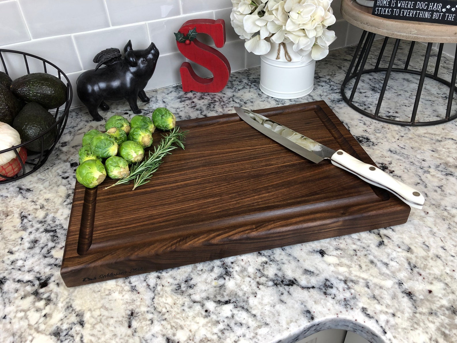 Large Engraved Cutting Board Butcher Block, Brisket Board, Charcuterie ...