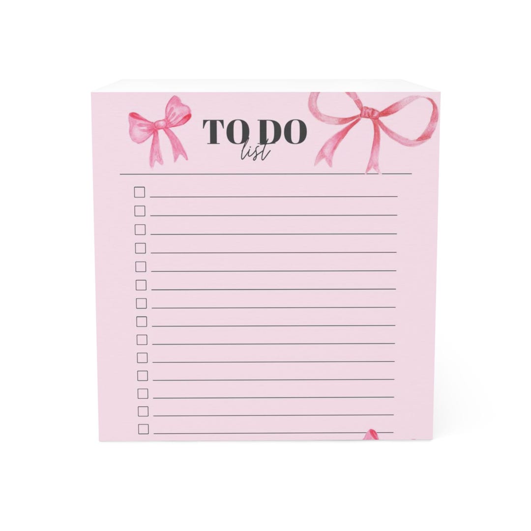 Chic To-do List Note Cube | Stylish Office Supplies, Gift for Her, Desk ...