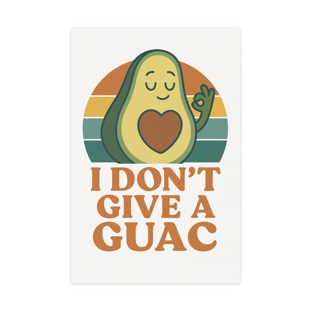 Fun Avocado Silk Posters, Quirky Wall Art Decor, Indoor Outdoor ...
