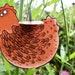 Brown Hen Card - 3D Handmade Hanging Hen Card, Chicken Card, Hen ...