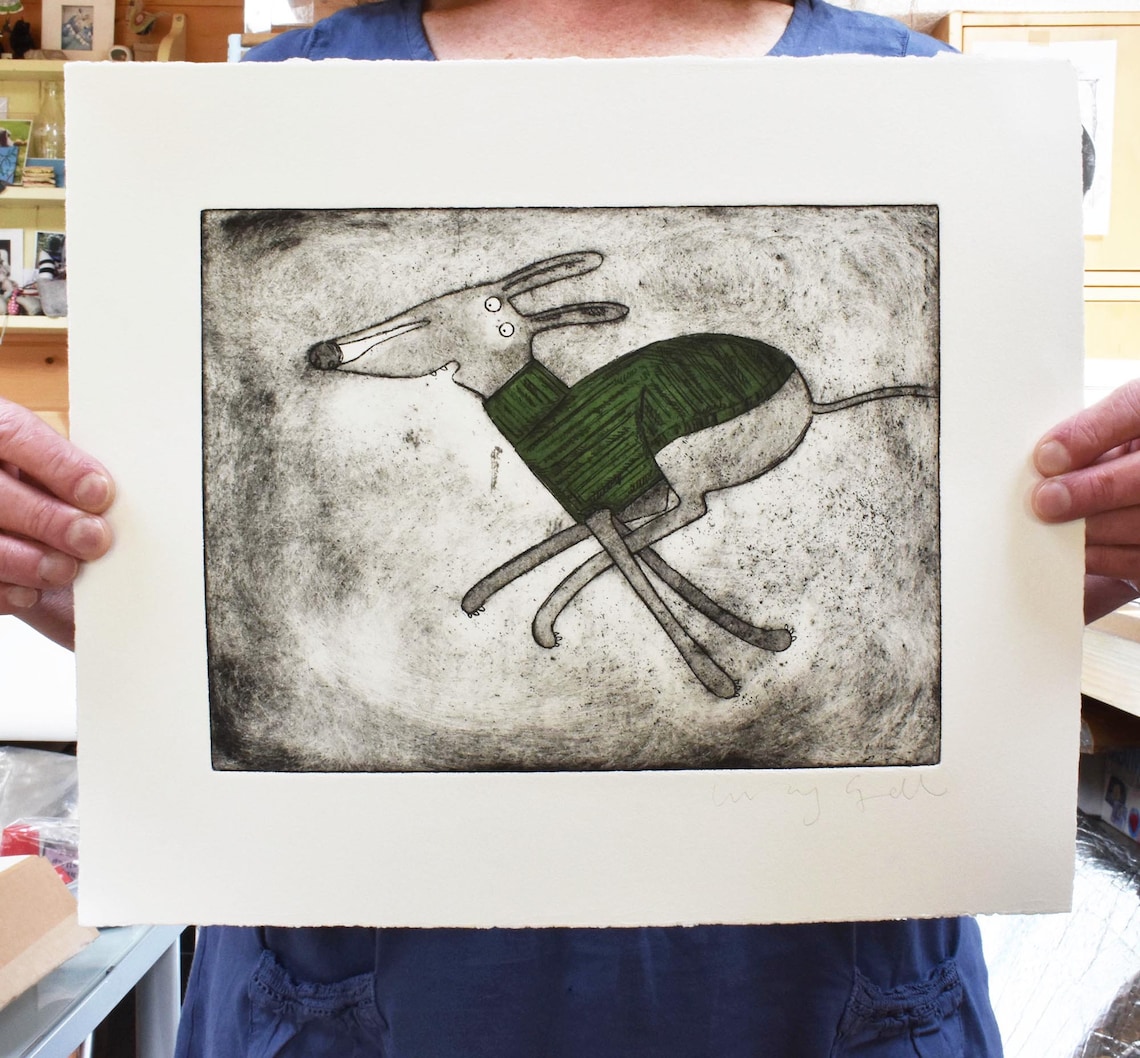 Running Whippet Art Running Greyhound Art Running Lurcher - Etsy