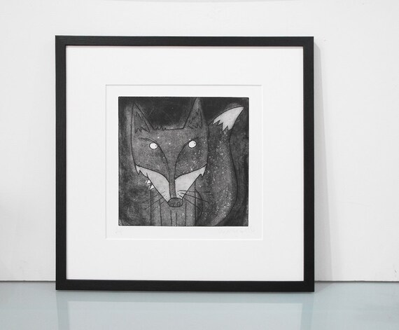 Mr Fox Original Fox Print Fox Art Print Limited Edition of | Etsy