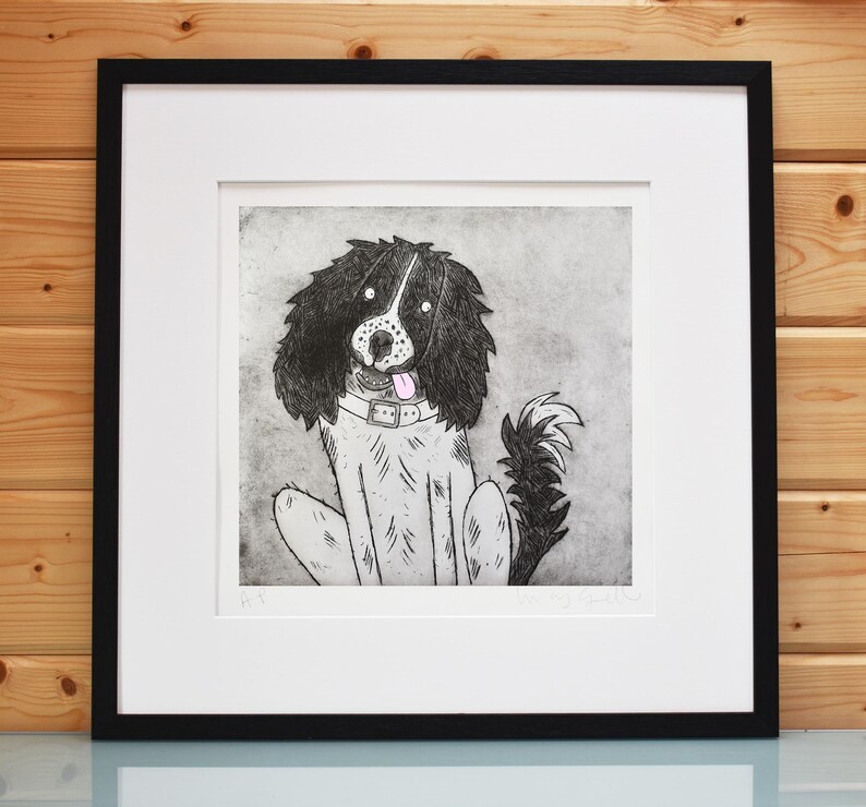 Jess English Springer Art English Springer Spaniel Art | Etsy