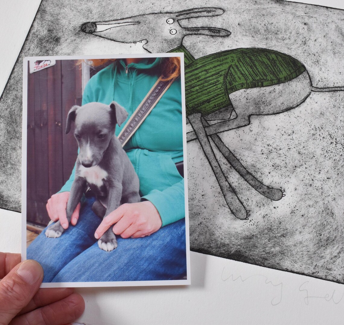 Running Whippet Art Running Greyhound Art Running Lurcher - Etsy