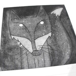 Mr Fox - Original Fox Print, Fox Art Print, Limited Edition of 150 Fox ...