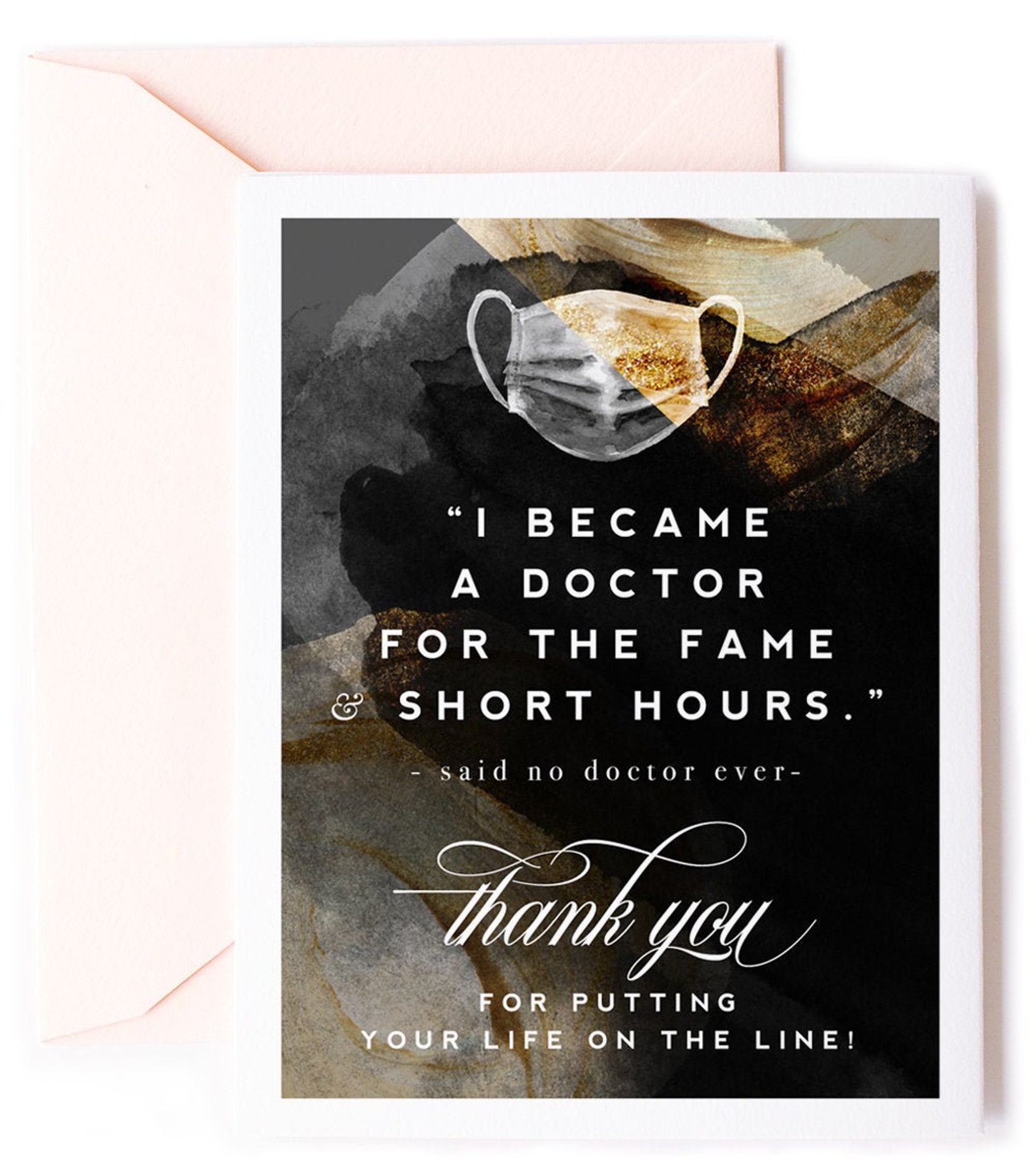 Doctor Appreciation Card Thank You Doctor Greeting Card | Etsy