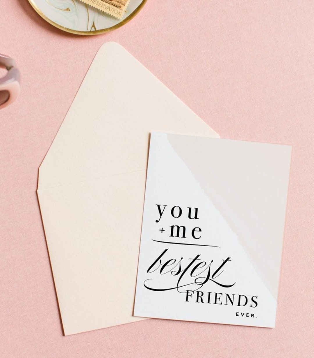 You Me Bestest Friends Ever Friendship Card Encouragement Card ...