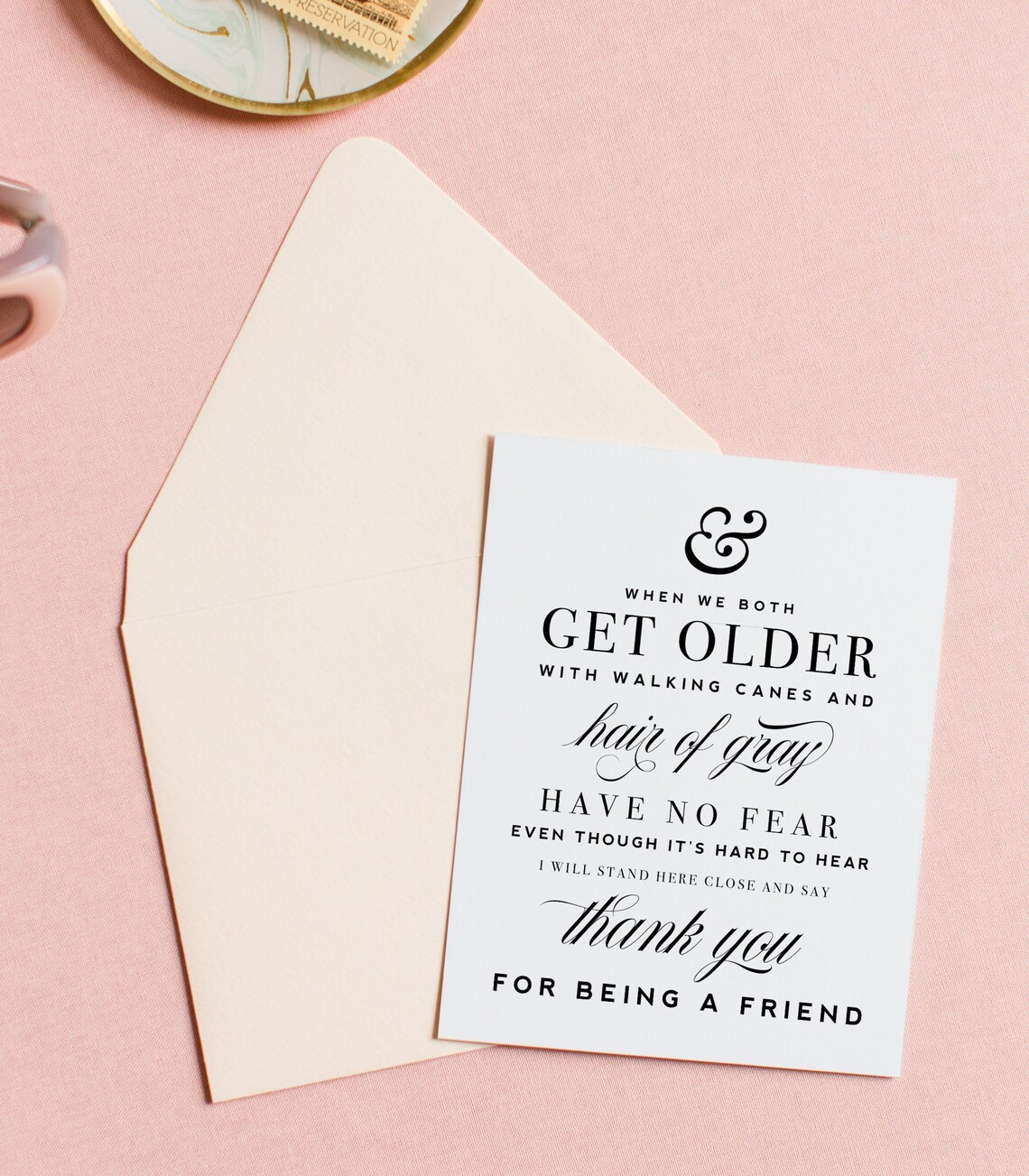 Walking Canes & Hair of Gray Friendship Greeting Card - Etsy