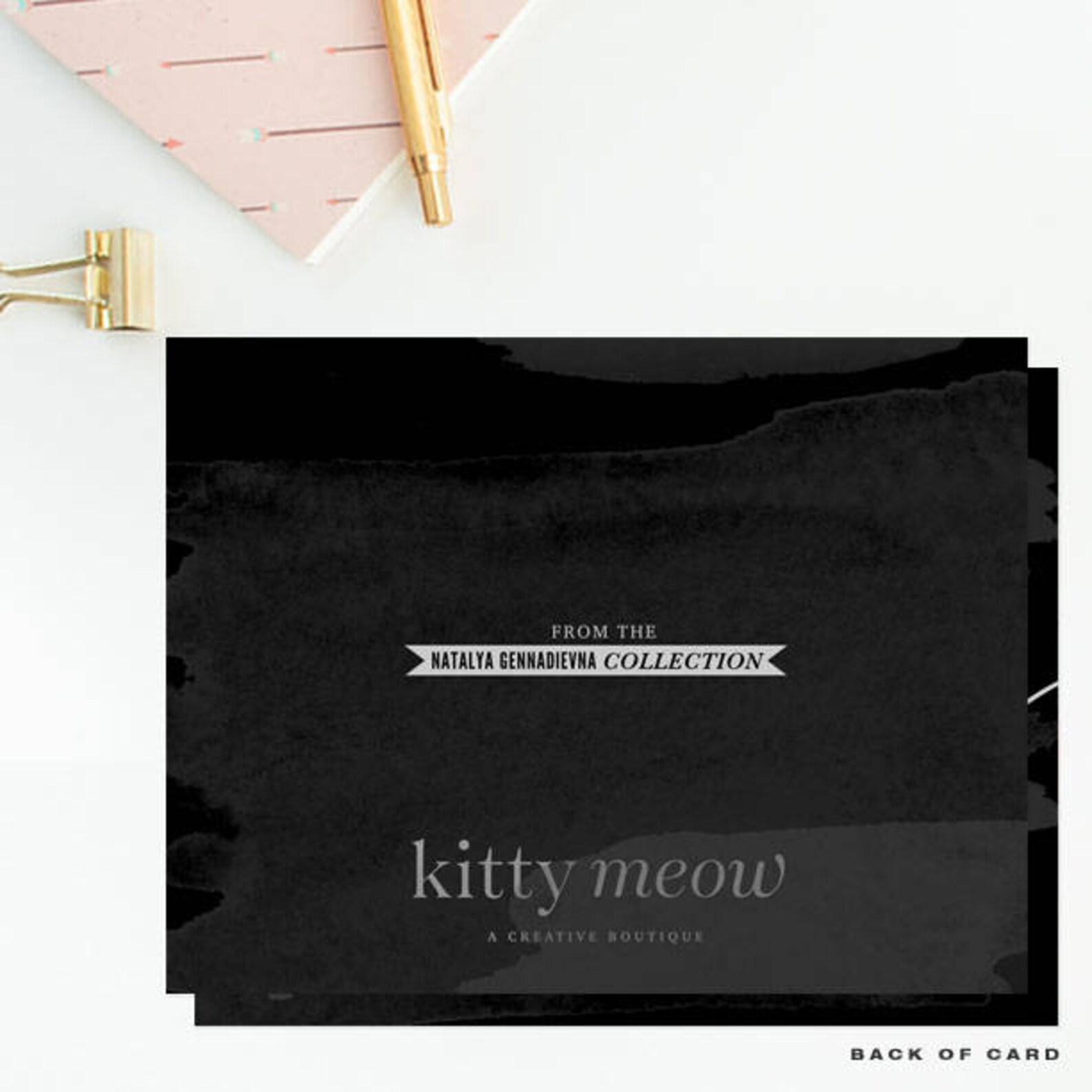 Black and Gray Personalized Stationery Monogram Folded Cards - Etsy