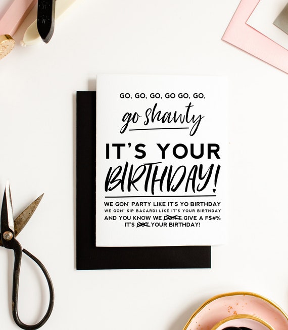 50 Cent Birthday Card. Pop Culture Card. 50 Cent Song Lyrics - Etsy