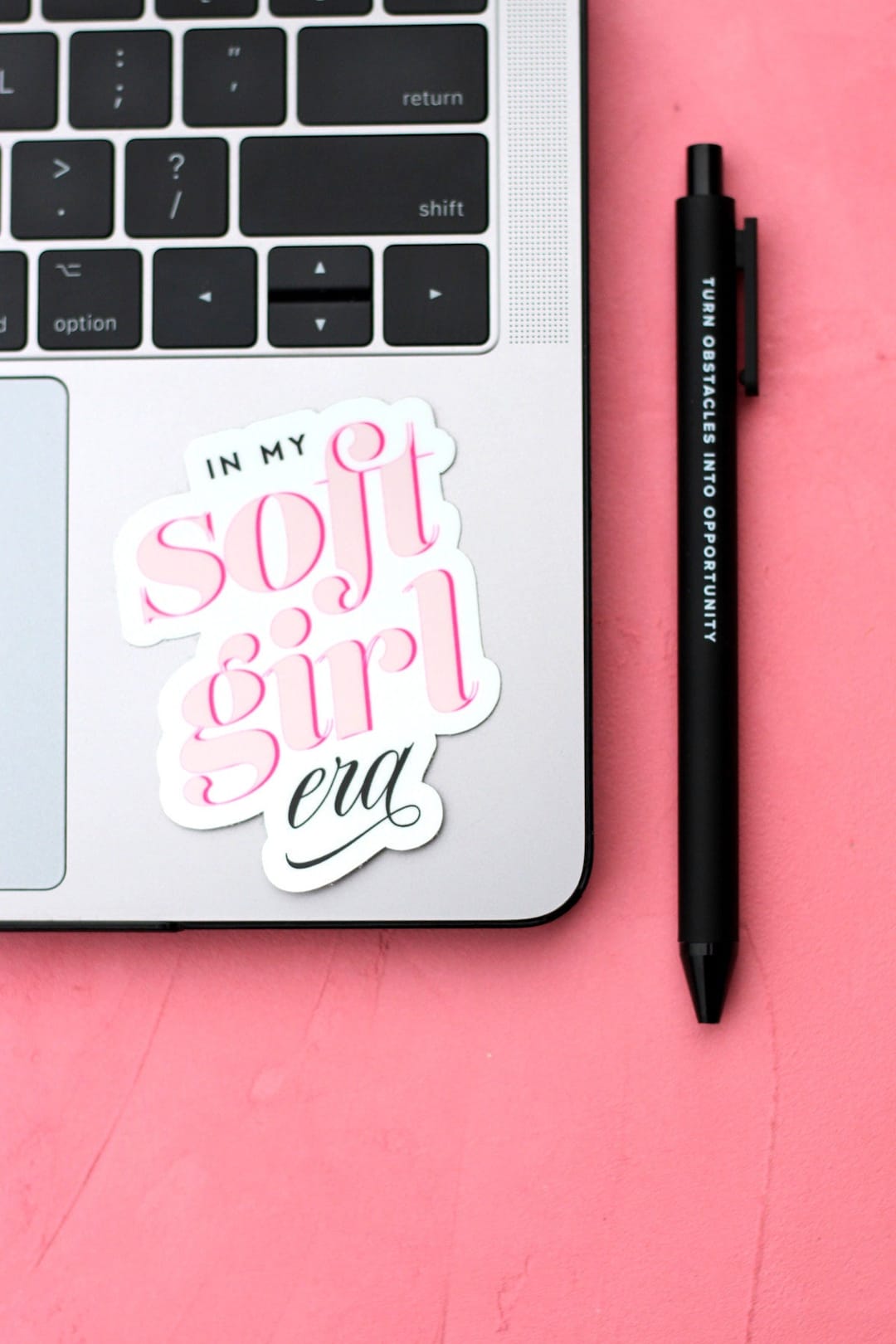 Soft Girl Era Sweet Pink Sticker for Women, Cute Empowerment Waterproof ...