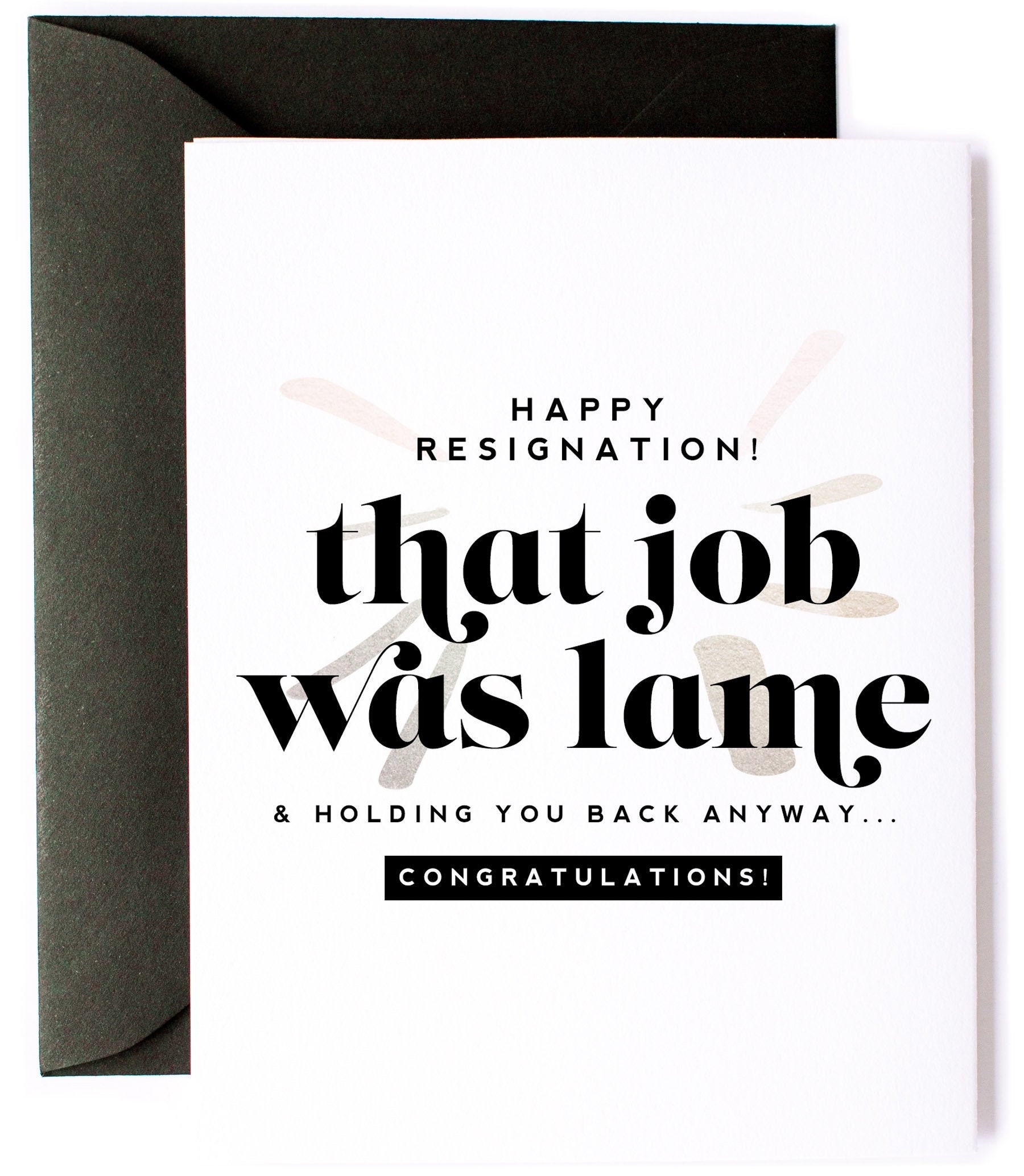 Happy Resignation Funny New Job Celebration Card | Etsy