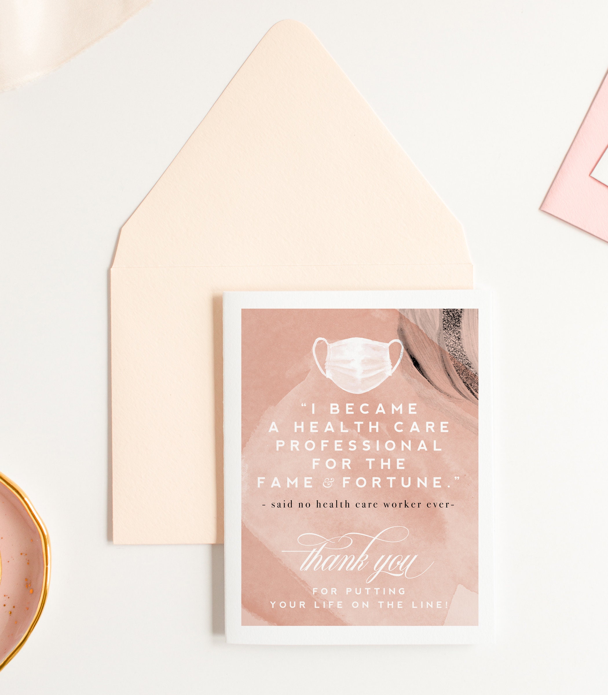 Health Care Professional Appreciation Card Thank You Health | Etsy