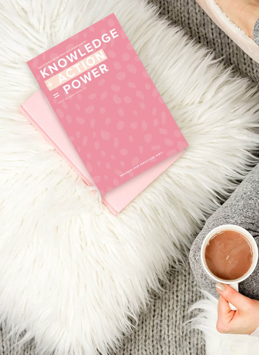 Knowledge + Action = Power - Productivity Notepad - Pink Notepads ...