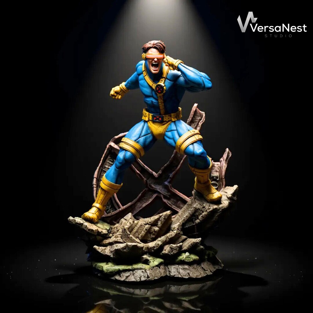 Cyclops Marvel 3D STL Model | X-men Leader Statue | 1:6 Scale Digital ...