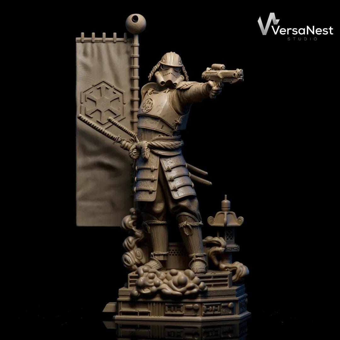 Stormtrooper Samurai Star Wars STL Figure | 1:6 Scale 3D Print Model ...