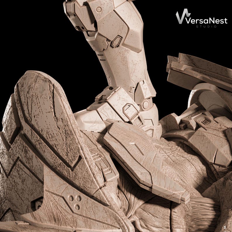 Master Chief Fan Art STL – 1:6 Scale Sci-fi Spartan Warrior | Halo ...