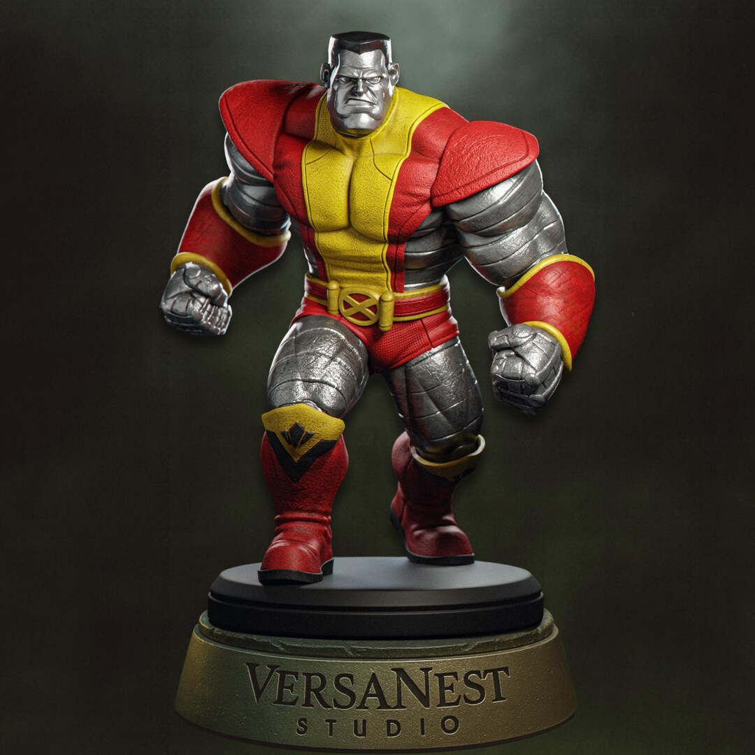 Colossus X-men Toon STL | 3D Print Model | Supported & Unsupported ...