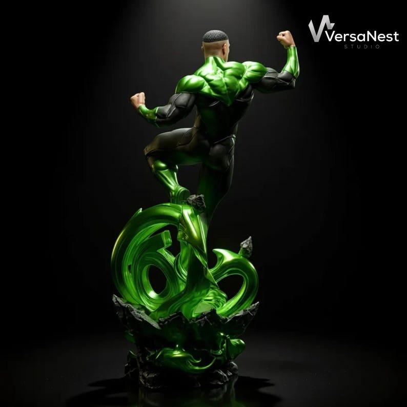 Cosmic Power Guardian 3D Print STL | Futuristic Space Warrior Statue ...