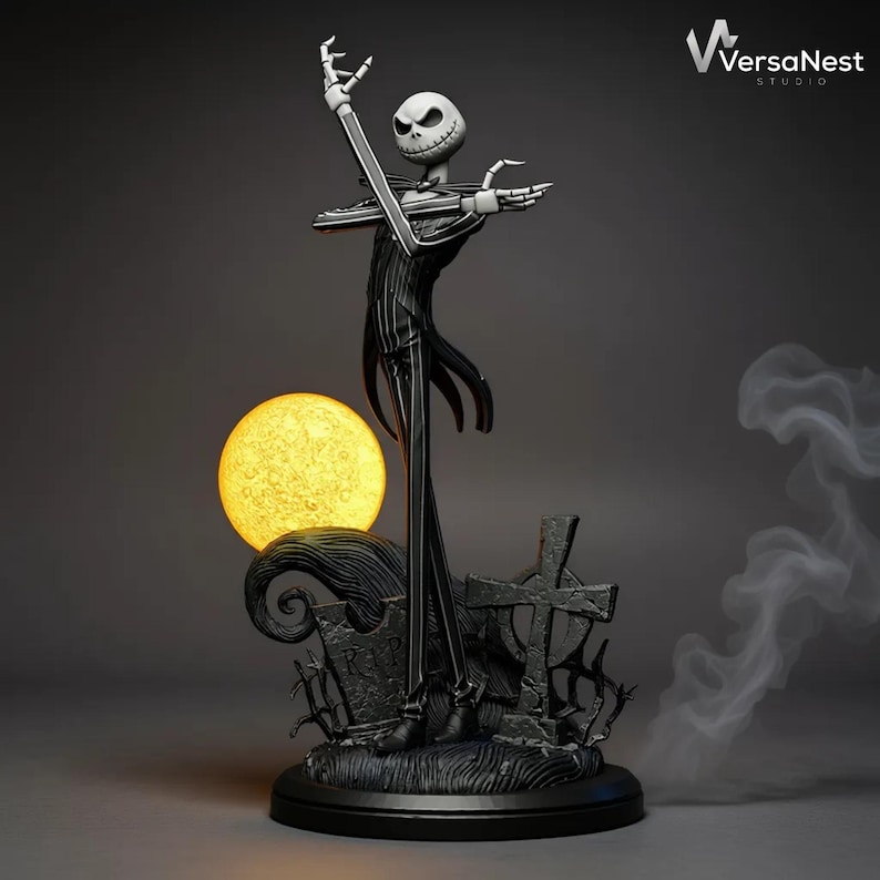 Jack Skellington STL | Supported & Non-supported - Etsy