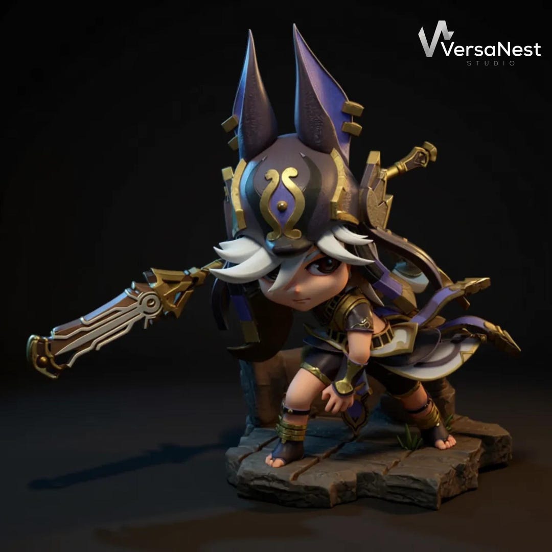 Cyno Chibi STL File | 1:6 Scale | Non-supported | Anime Style 3D Print ...
