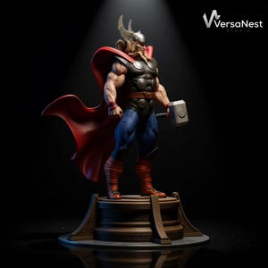 Thor Fan Art STL File – 1:6 Scale Norse God Statue for 3D Printing - Etsy
