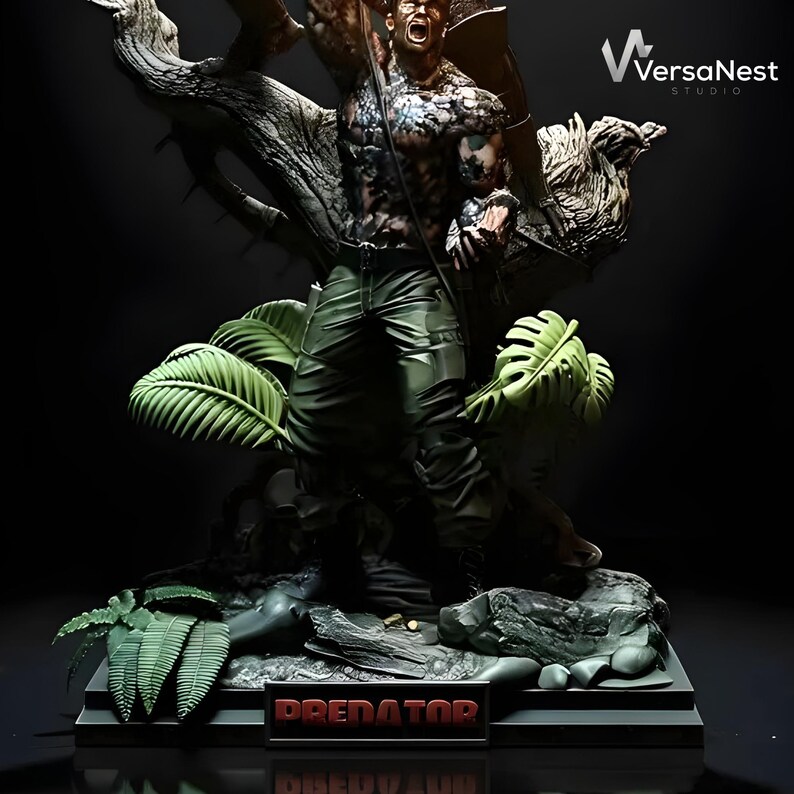 Predator & Dutch Fan Art Diorama – 1:6 STL Files (non Supported, One ...