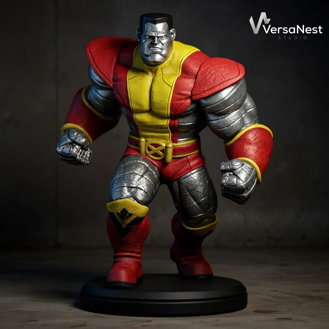 Colossus X-men Toon STL – 3D Printable Cartoon Statute | Supported ...