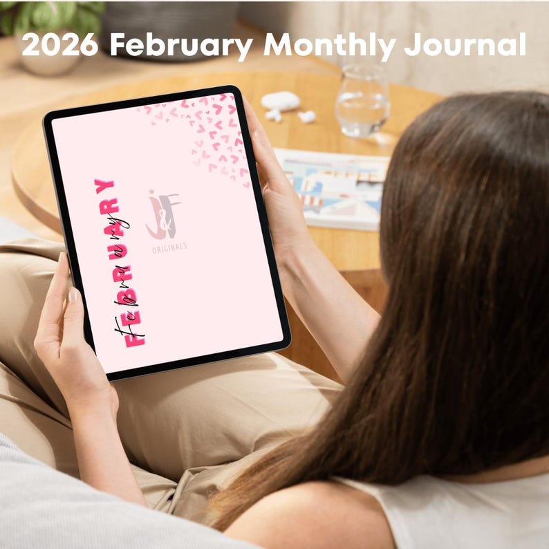 February 2026 Planner | Journal Bundle Printable| Cozy Monthly Planner ...