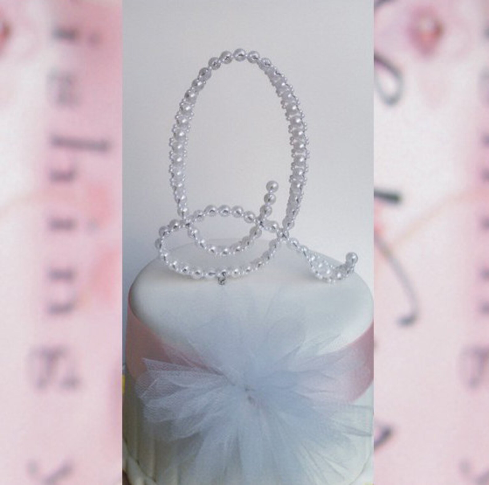 Initial Cake Topper Wedding Letter Cake Topper Letter R Cake Topper ...