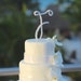 Wedding Cake Topper - Letter P Cake Topper - Monogram Cake Topper ...