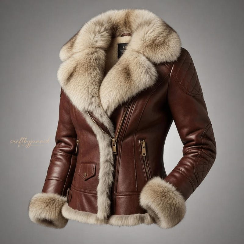Leather Sheep Women Coats - Etsy