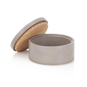 Concrete Salt Keeper: Classic Cellar Design With Cork Lid - Etsy