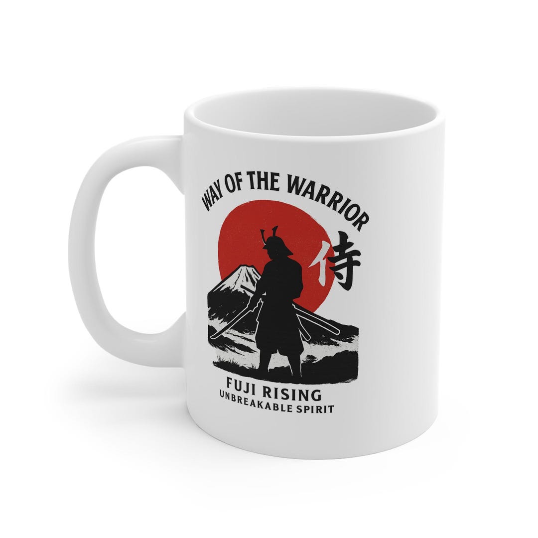 Way of the Warrior Mug | Samurai Theme Coffee Cup, Gift for Martial ...
