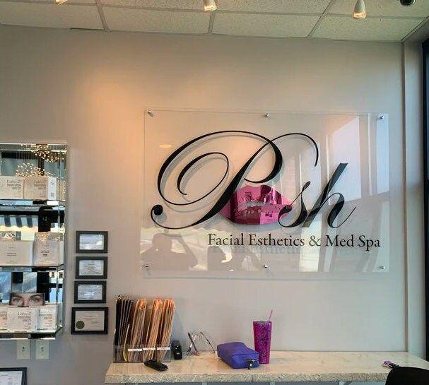 Personalized Acrylic Logo Sign – Custom Office Wall Sign, Business Door ...