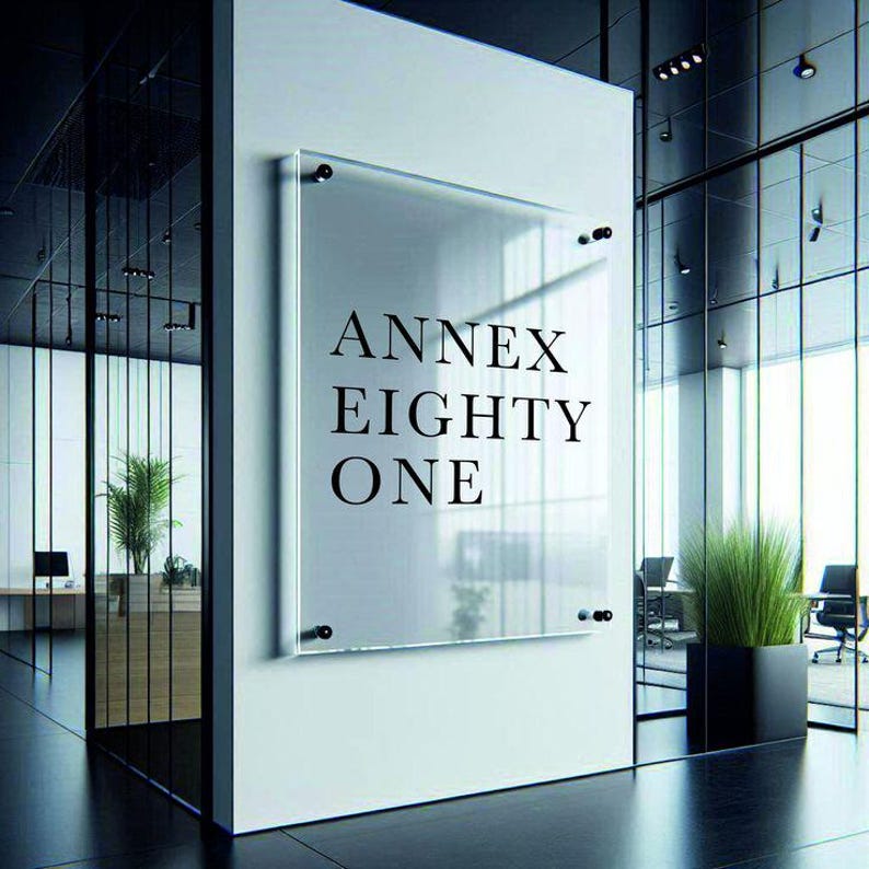 Custom Acrylic Logo Sign – Personalized Business Sign, Modern Office ...