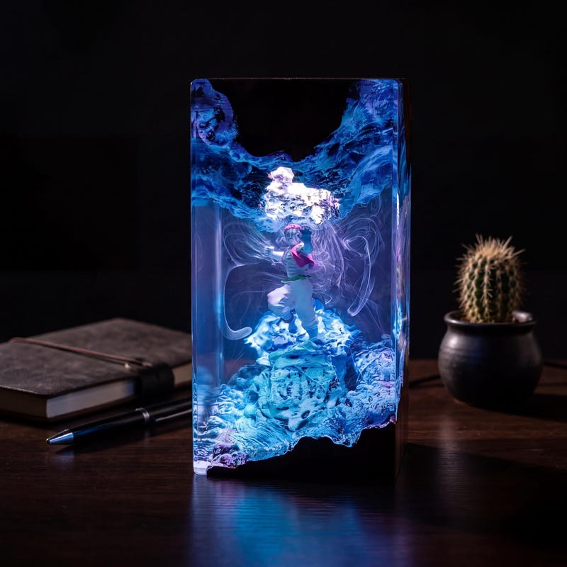 Demon Slayer Epoxy Lamps - Etsy